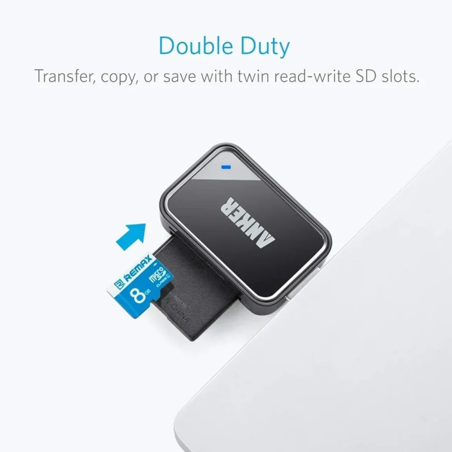 Anker 2-in-1 USB 3.0 Portable Card Reader - Eshtir.com
